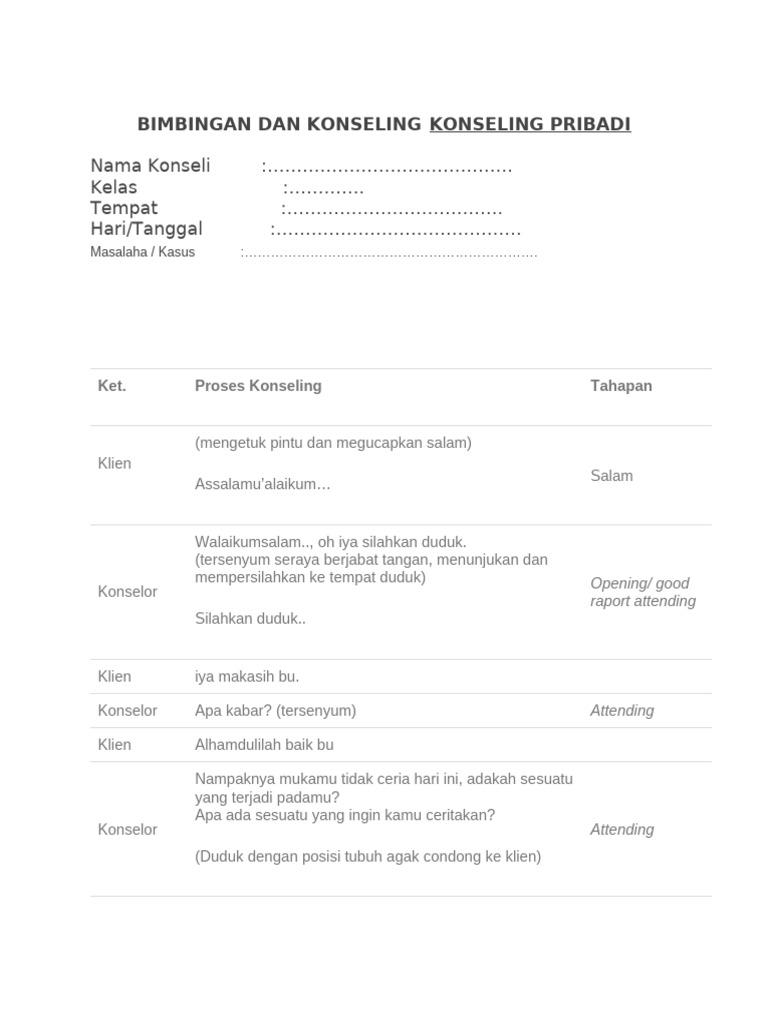 Bimbingan Dan Konseling Individu New | PDF | Pengembangan Diri