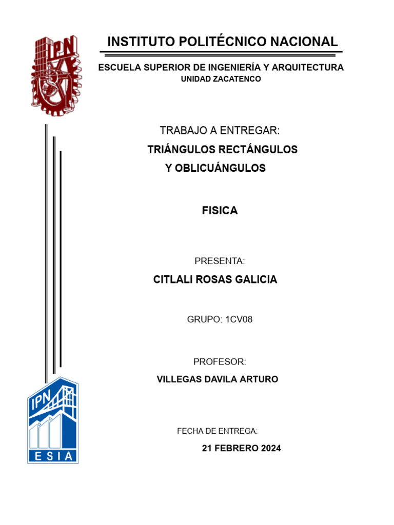 Ejemplo de Portada - y - Estructura de Los Trabajos | PDF