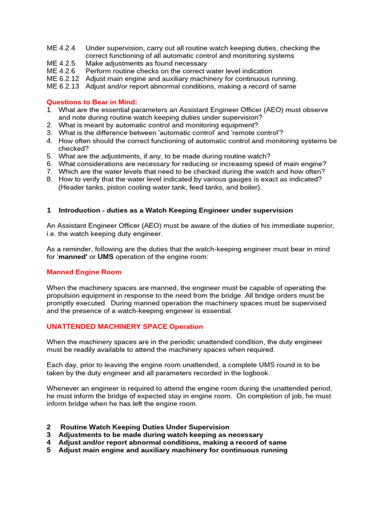 A Watch Keeping Engineer | PDF | Pump | Valve