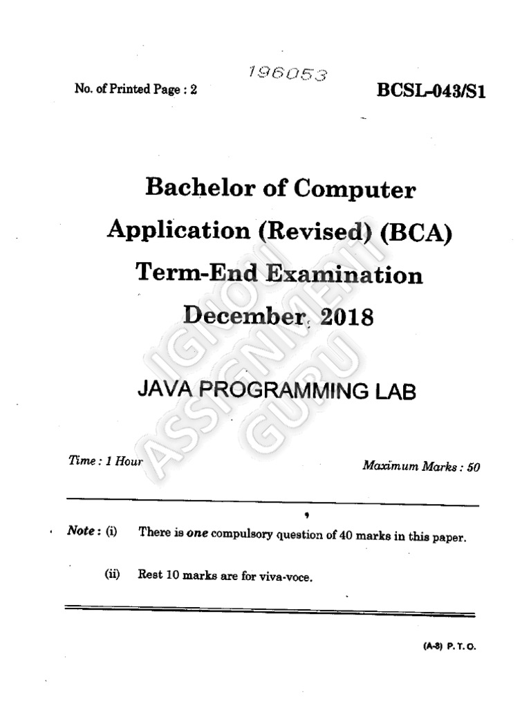 022 - BCSL-043 S1 D18 - Compressed | PDF | Computers