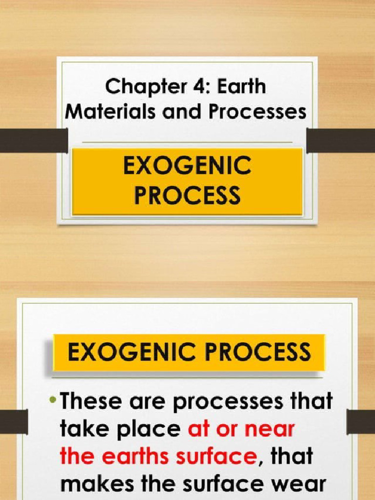 Exogenic Processes | PDF