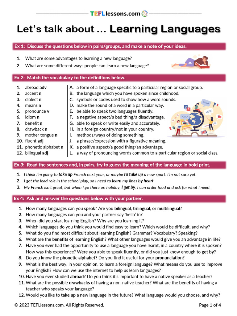 Learning Languages Teacher | PDF | English Language | Multilingualism