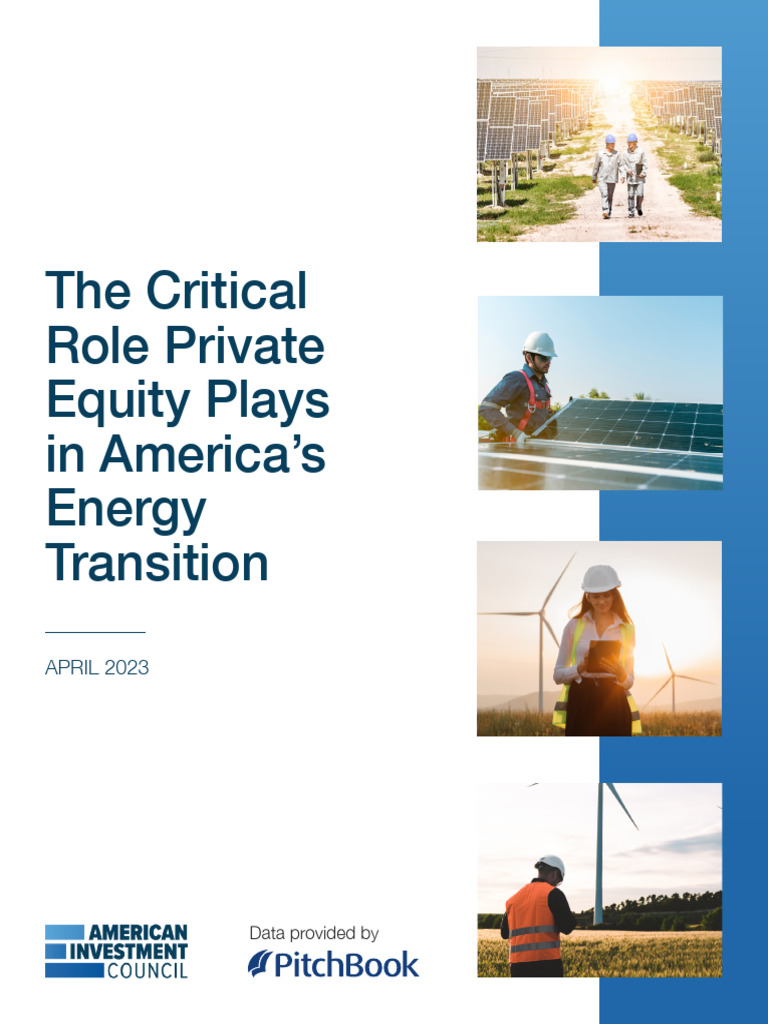 2023 AIC Energy Report 0418 | PDF | Private Equity | Renewable Energy