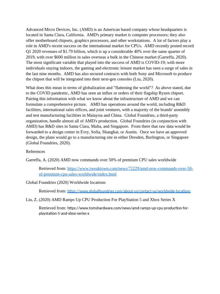 AMD Globalization | PDF | Computers