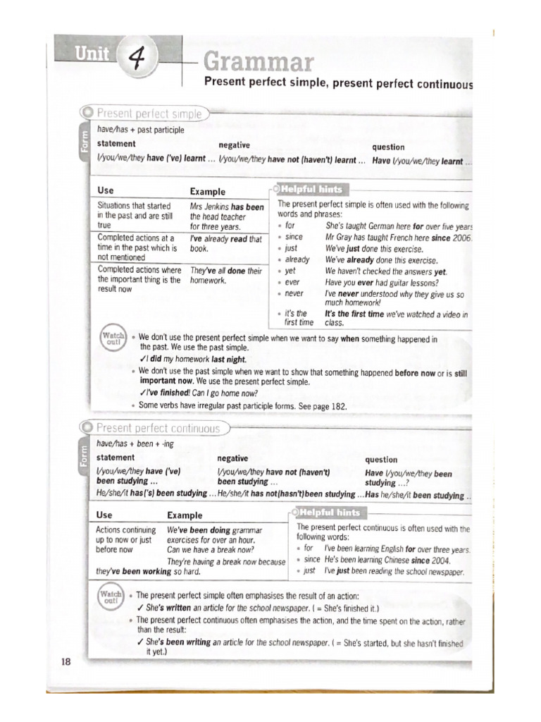 Present Perfect | PDF