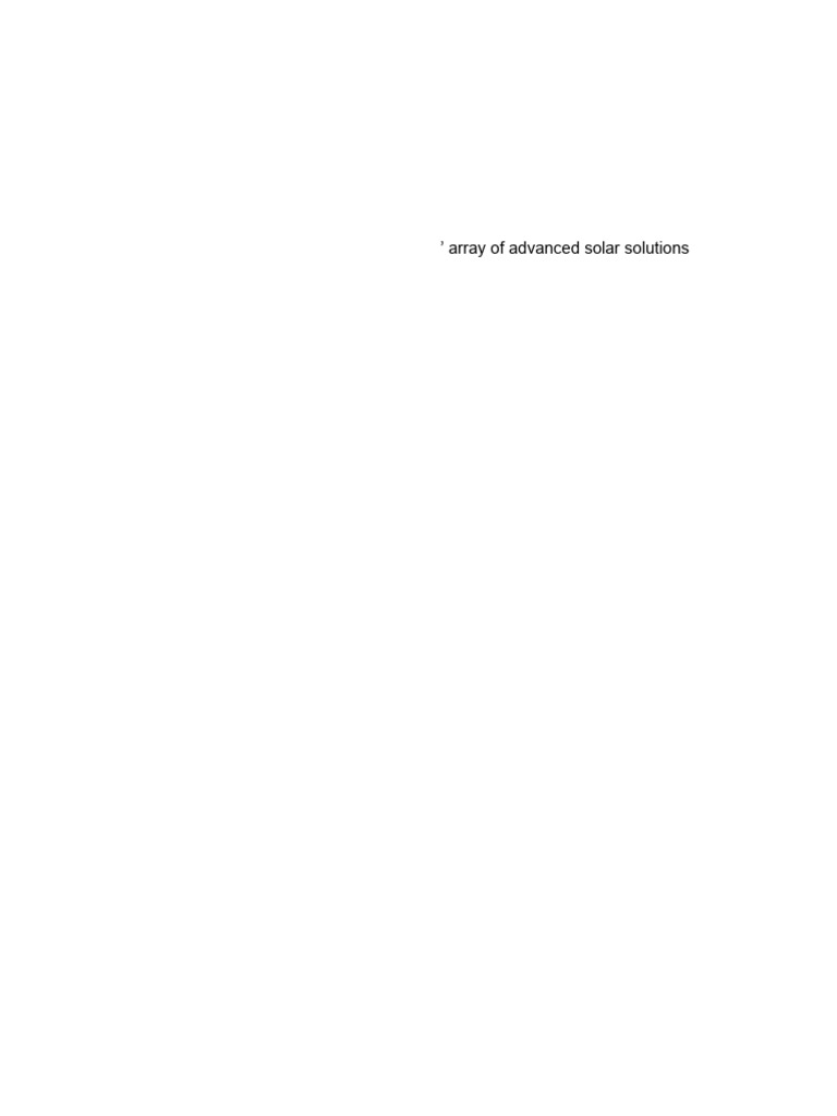 Tycon Solar White Paper - TPDIN WEB3 | PDF | Photovoltaic System ...