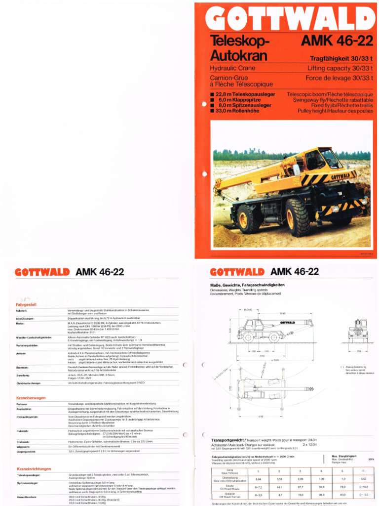 Gccryx4e4xd1kl2fgottwald Amk 46-22-30-33-Ton Hydraulic All Terrain ...