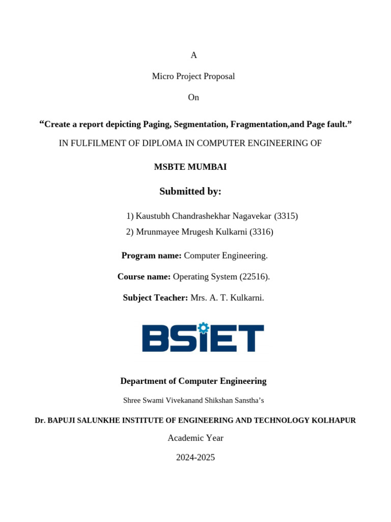 OSY_proposal | PDF | Operating System | Computer Science