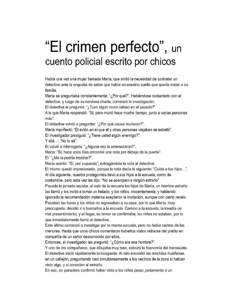 Novela Policiaca Pdf