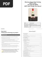 MPPT Solar Charge Controller Manual | PDF | Photovoltaics | Electric Power