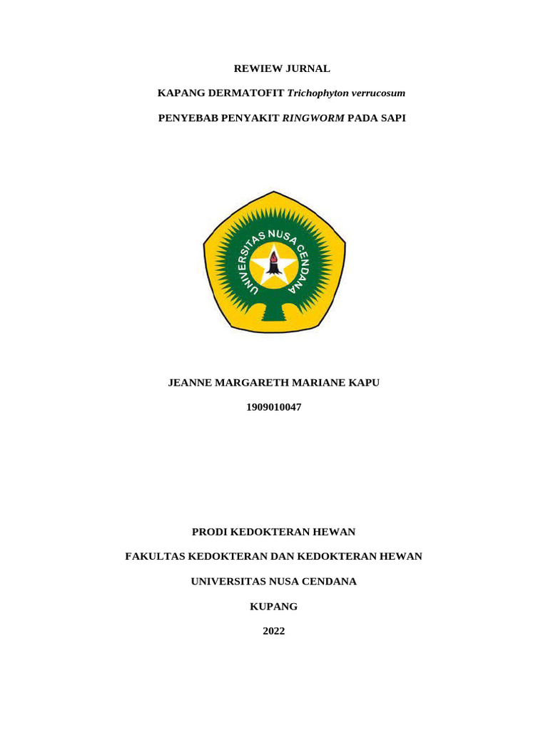 KAPANG DERMATOFIT Trichophyton Verrucosum | PDF | Sains & Matematika