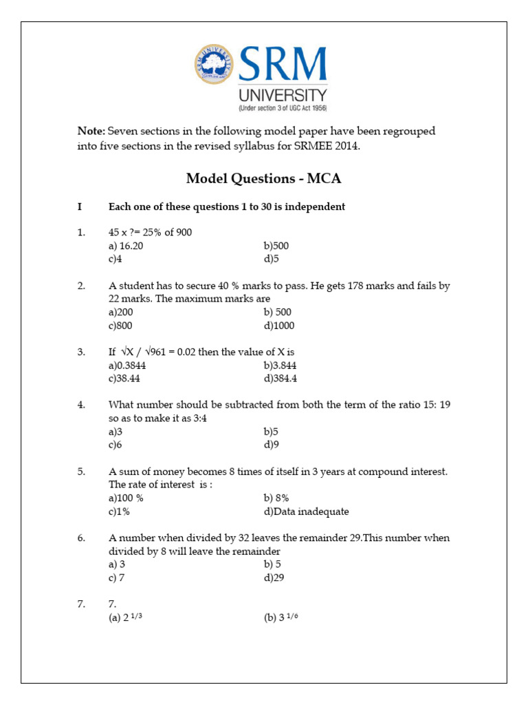 mca_questions_and_answer | PDF | Interest