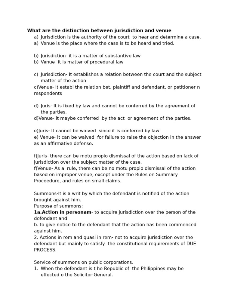 Rem M | PDF | Lawsuit | Jurisdiction