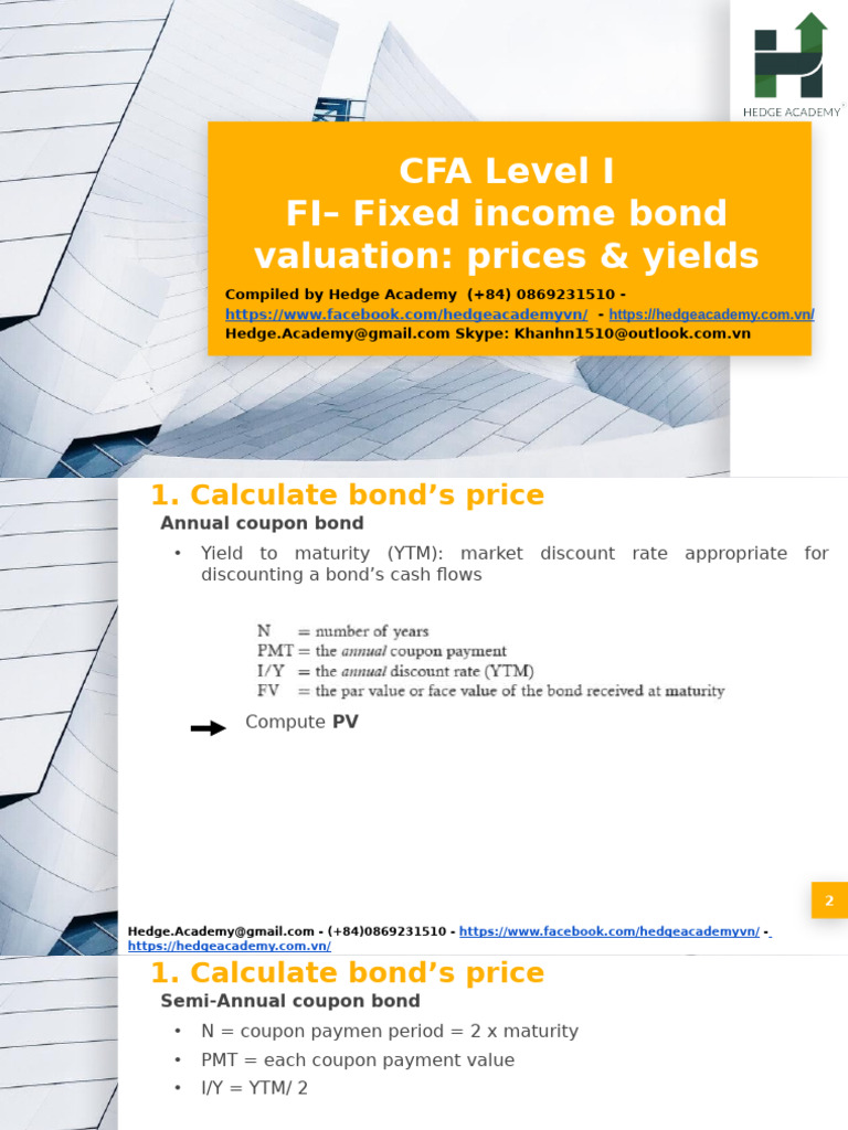 Bond Valuation: Prices & Yields Guide | PDF | Bonds (Finance) | Investing