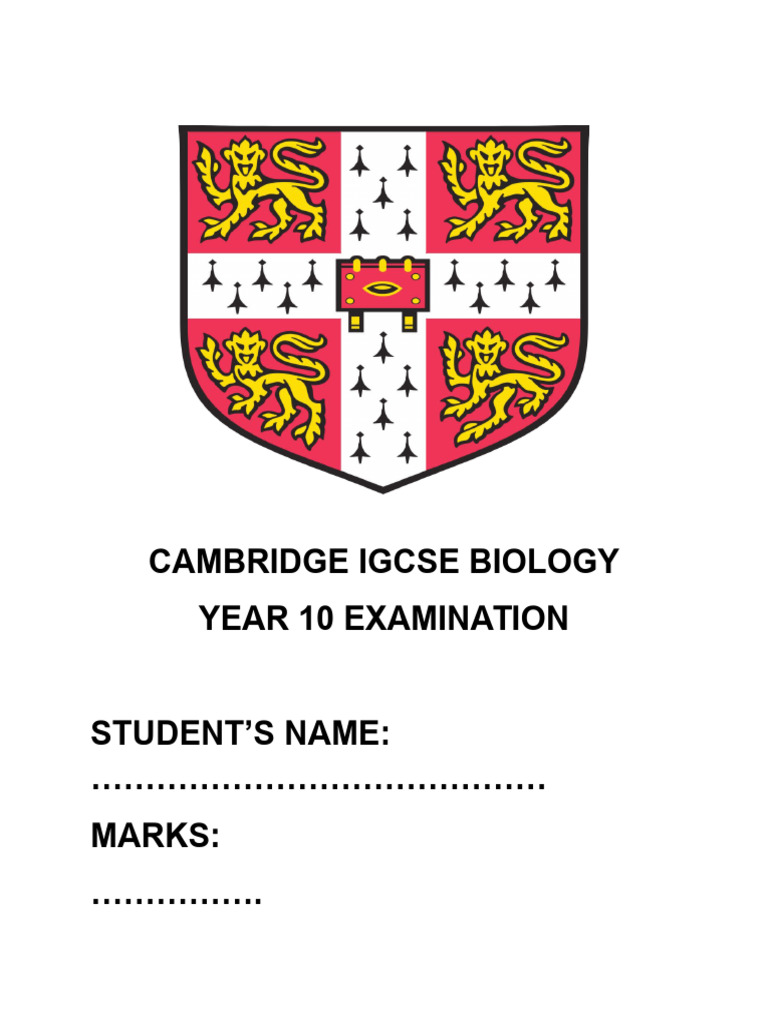 Toaz - Info Cambridge Igcse Biology PR | PDF