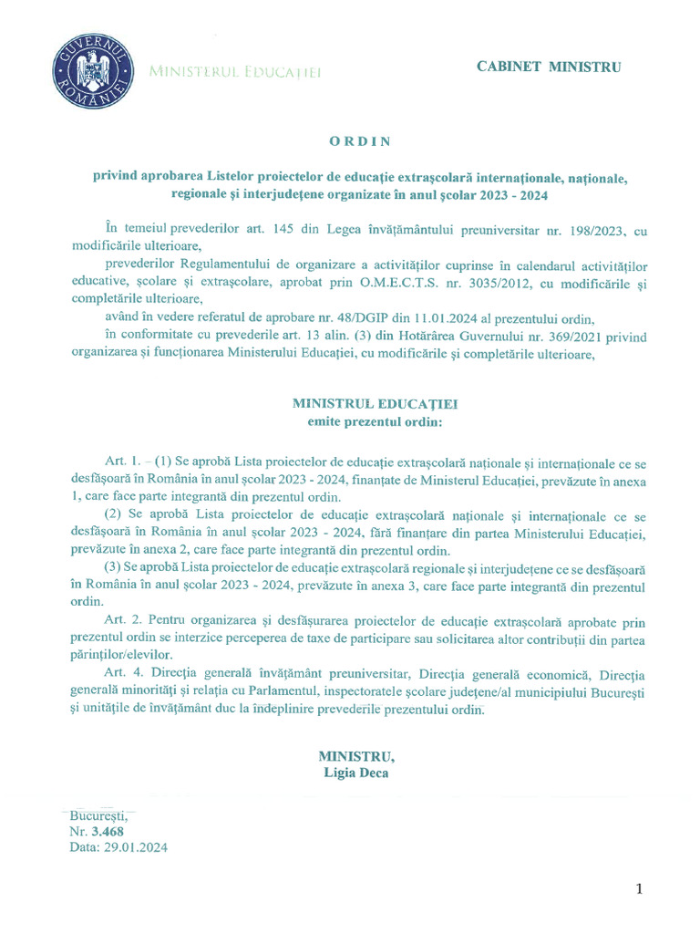 Ordin Concursuri | PDF