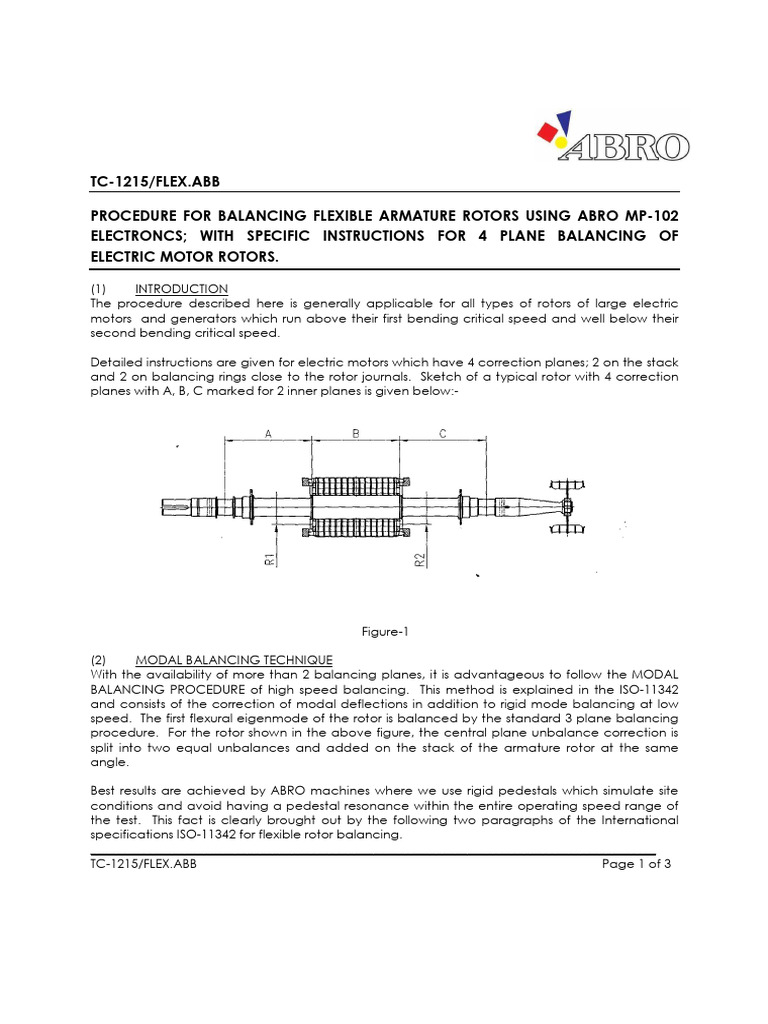 Dynamically balance flexible high speed rotors | PDF | Helicopter Rotor | Electric Motor