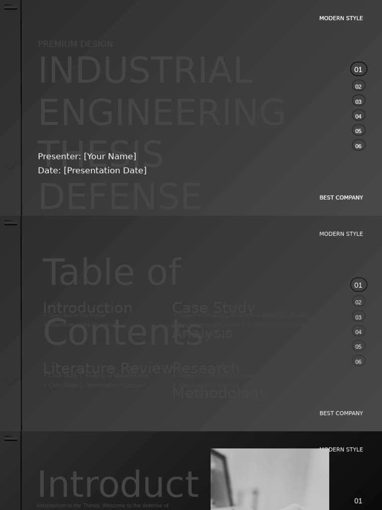 Industrial Engineering Thesis Defense Presentation | PDF | Case Study ...