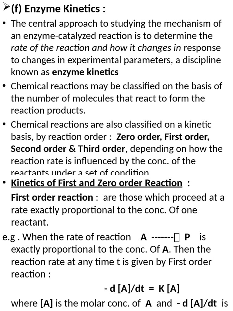 Unit - 2 Kinetics of Enzyme Catalysed Reactions | PDF | Enzyme Kinetics ...