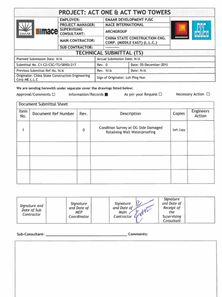 c1 c2 CSC Ts SRVD 217 Rev00 Approved by Ag | PDF