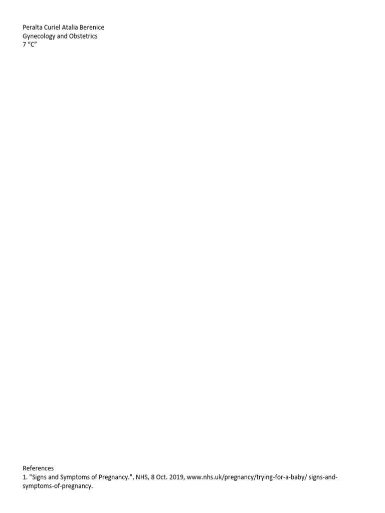 Pregnancy AtaliaBPeraltaCuriel 7C | PDF | Pregnancy | Birth Control