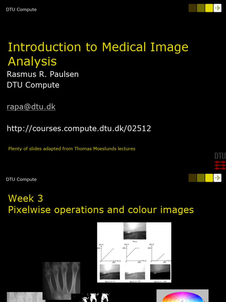 Introduction To Medical Image Analysis | PDF | Positron Emission ...