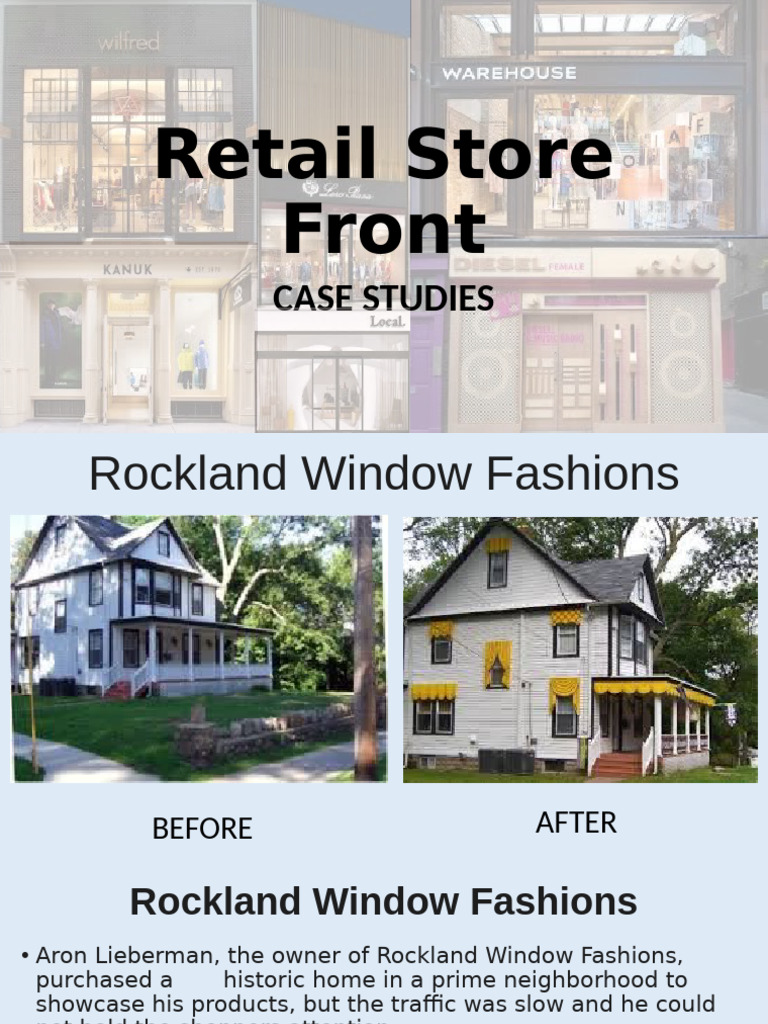 Retail Store Front (Case Study) | PDF | Retail