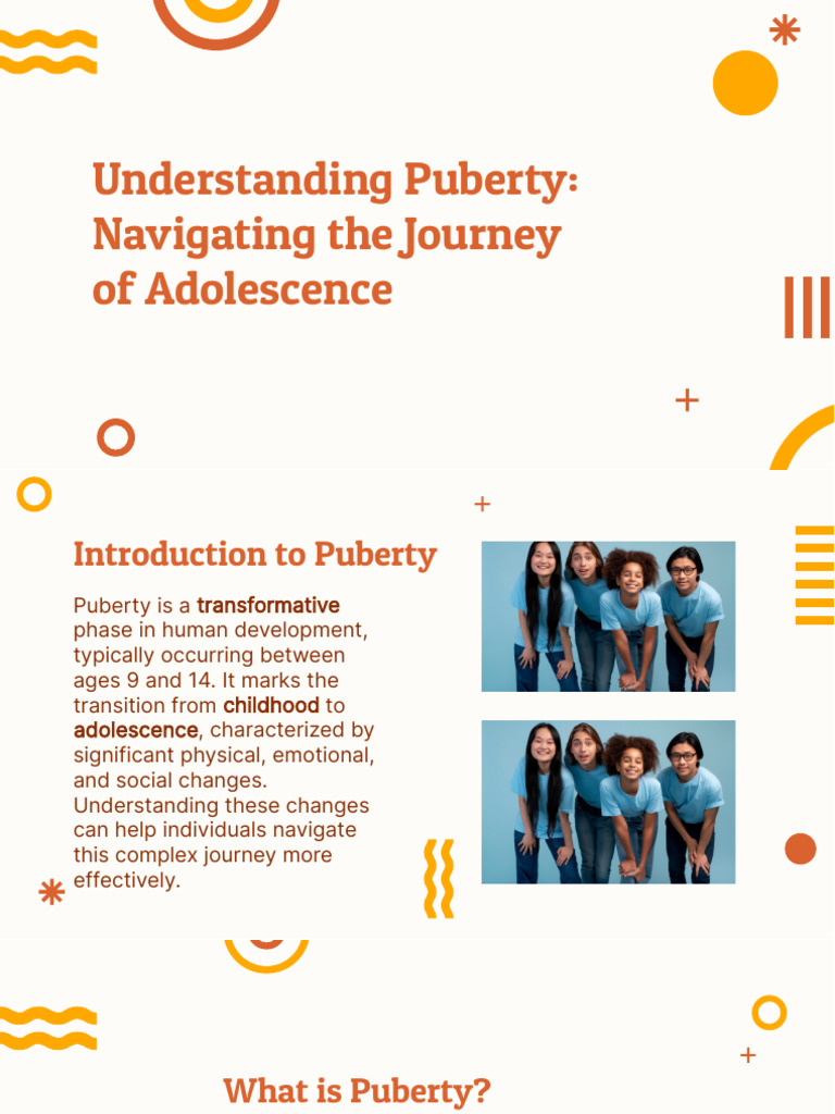 Understanding Puberty Navigating The Journey of Adolescence I | PDF ...