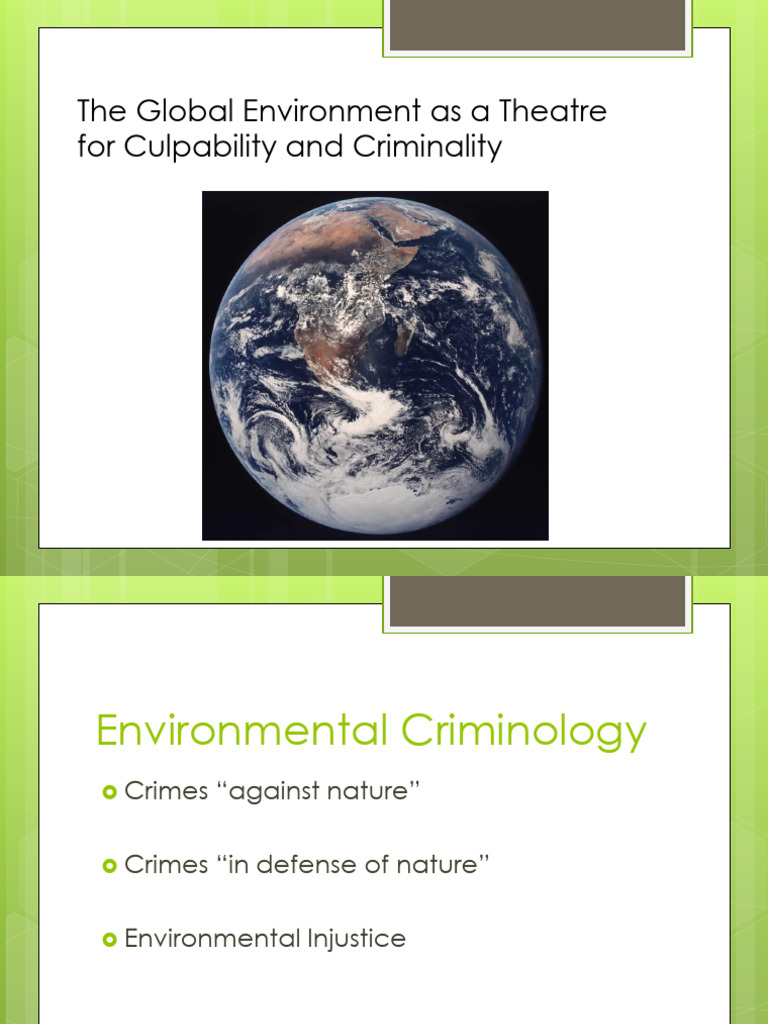 Environmental Criminology | PDF | Nature | Earth Sciences