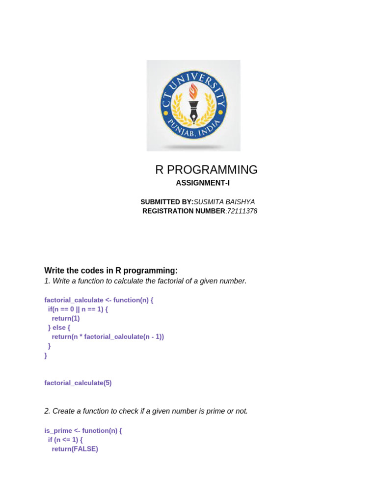 R Programming | PDF R Programming | PDF