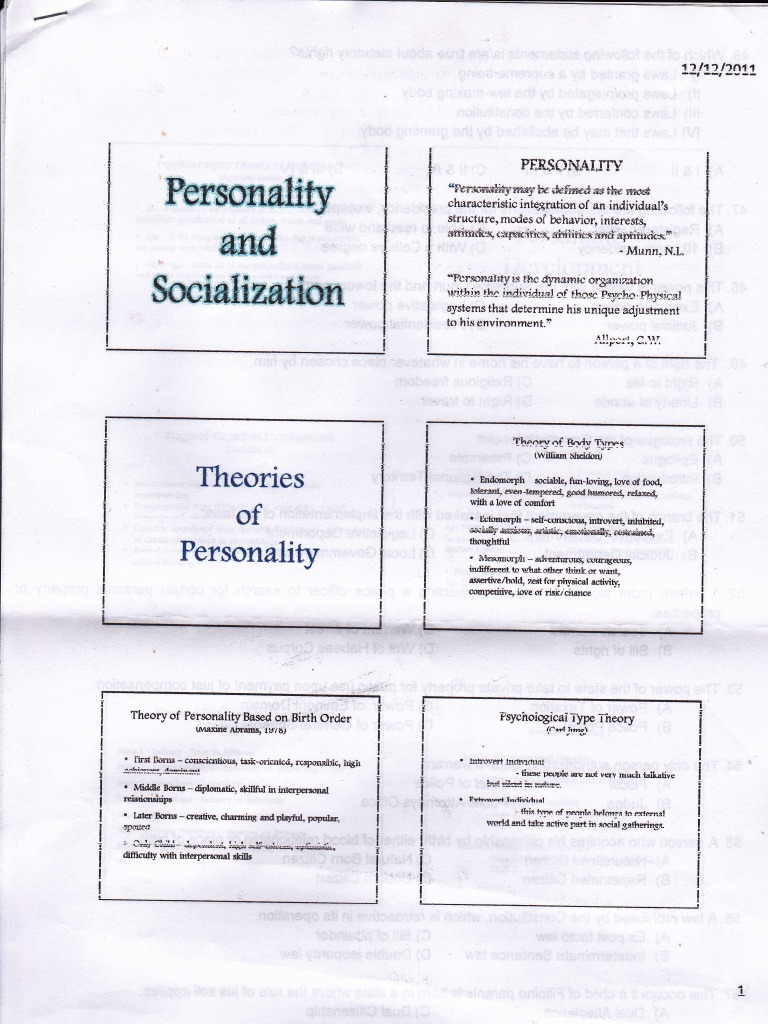 Birth Order and Personality Theory | PDF
