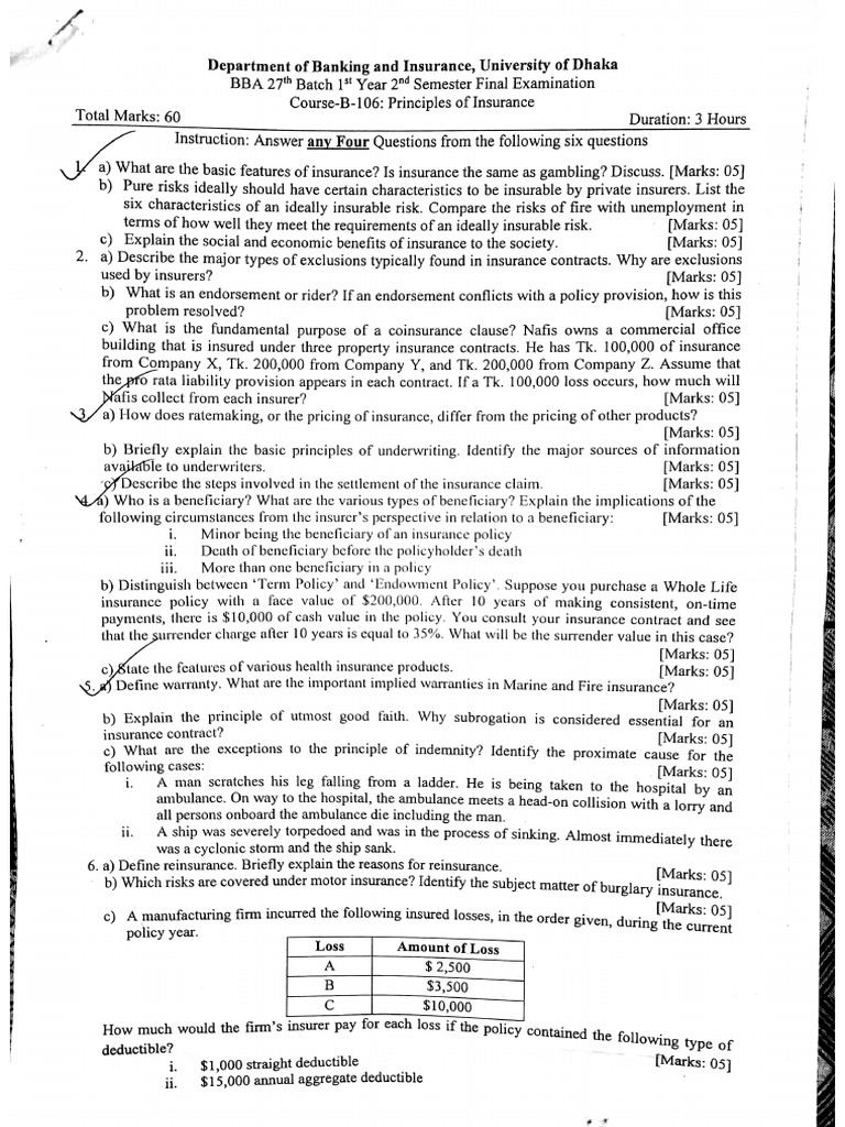 BBA-27-Batch-2nd-Semester-Final-Questions | PDF