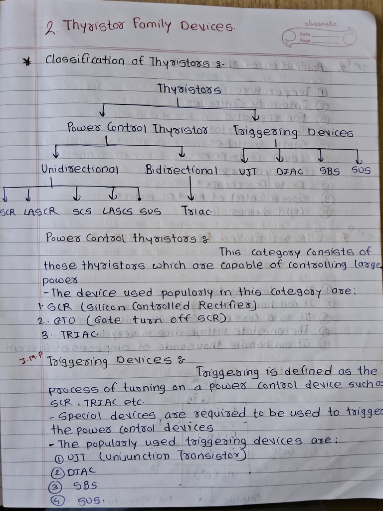 Unit 2. Thyristor Family Device's (FPE) | PDF