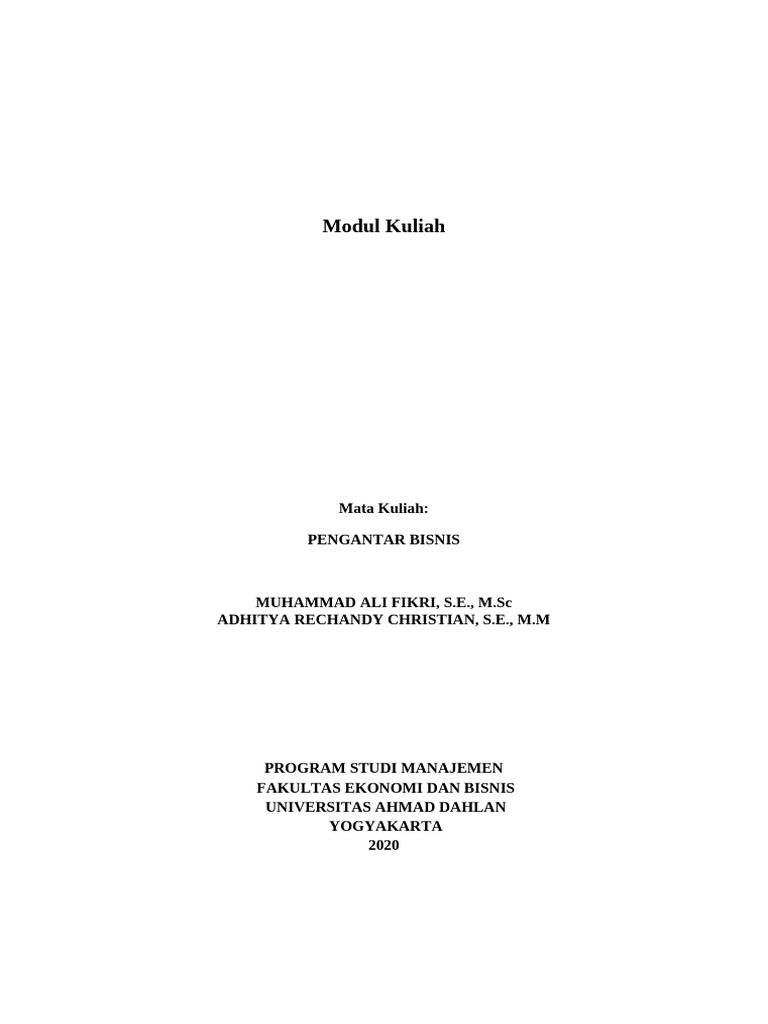 Modal Menjadi Distributor Unilever | PDF