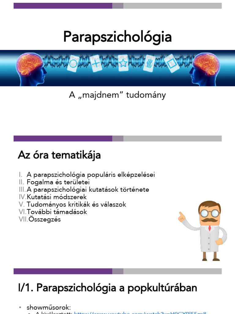 Parapszichologia PPT (BME-PTT) | PDF