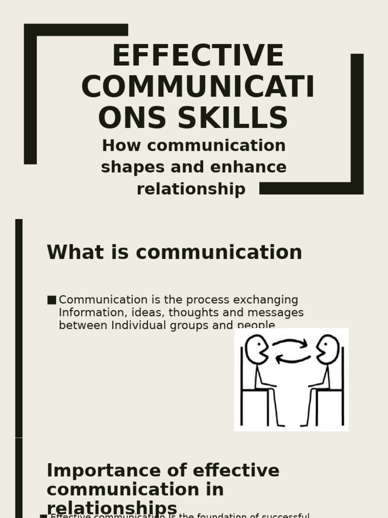 On Effective Communication Skills | PDF