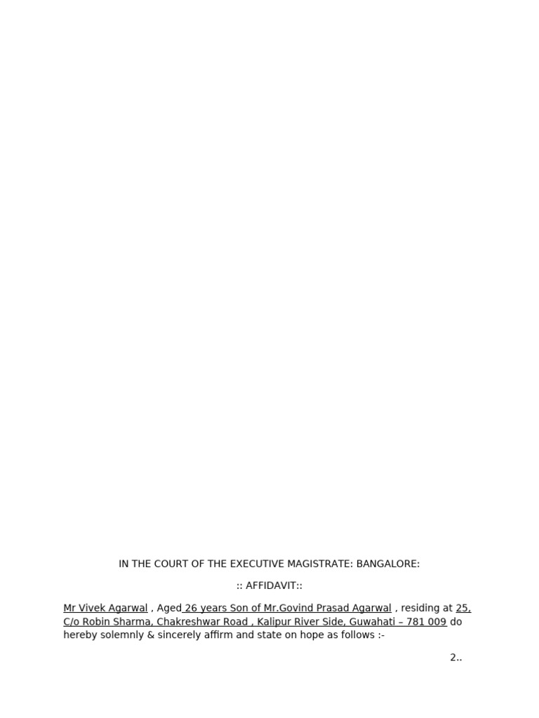 AFFIDAVIT CUM UNDERTAKING-Late Submission of documents | PDF AFFIDAVIT CUM UNDERTAKING-Late Submission of documents | PDF