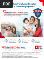 HDFC Life Smart Protect Plan Brochure | PDF | Insurance | Present Value