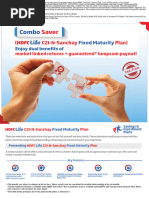 HDFC Life C2P Supreme One Pagers | PDF | Insurance | Life Insurance