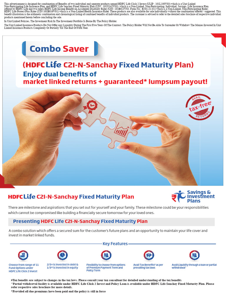 MC05231954 - HDFC Life Sanchay Fixed Maturity Plan One Pager - V3 ...