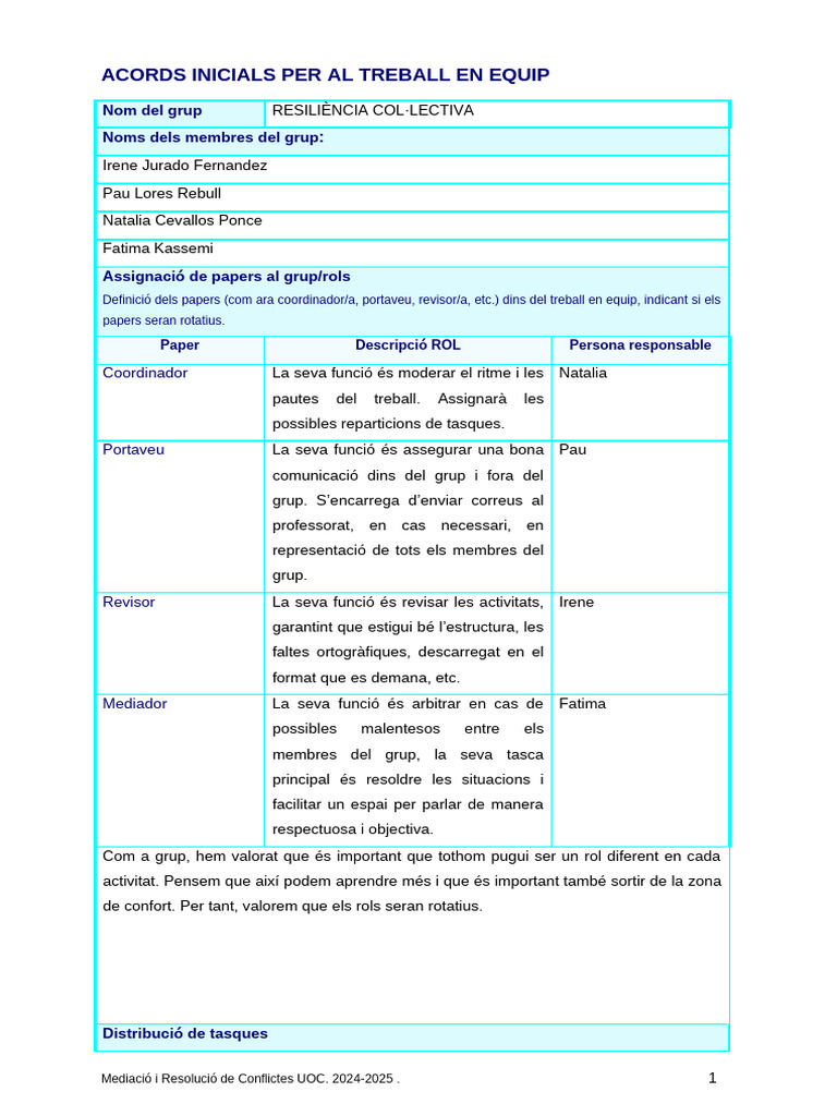 Acords Grupals R2 | PDF