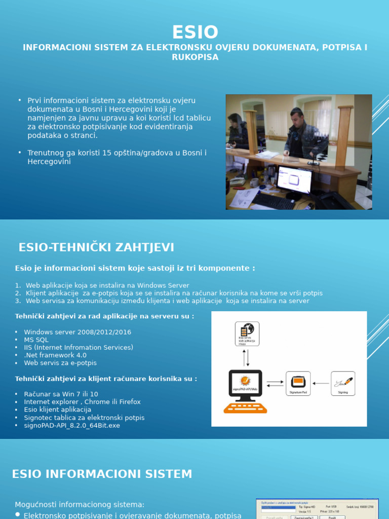 Esio Information System SR | PDF