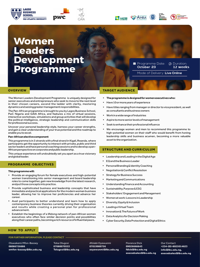 Women Leaders Development Programme | PDF | Leadership | Economies