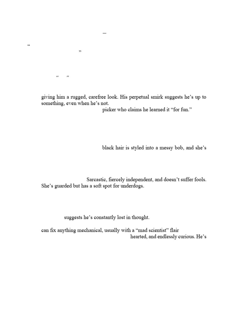 Character Chronicles Prompts | PDF