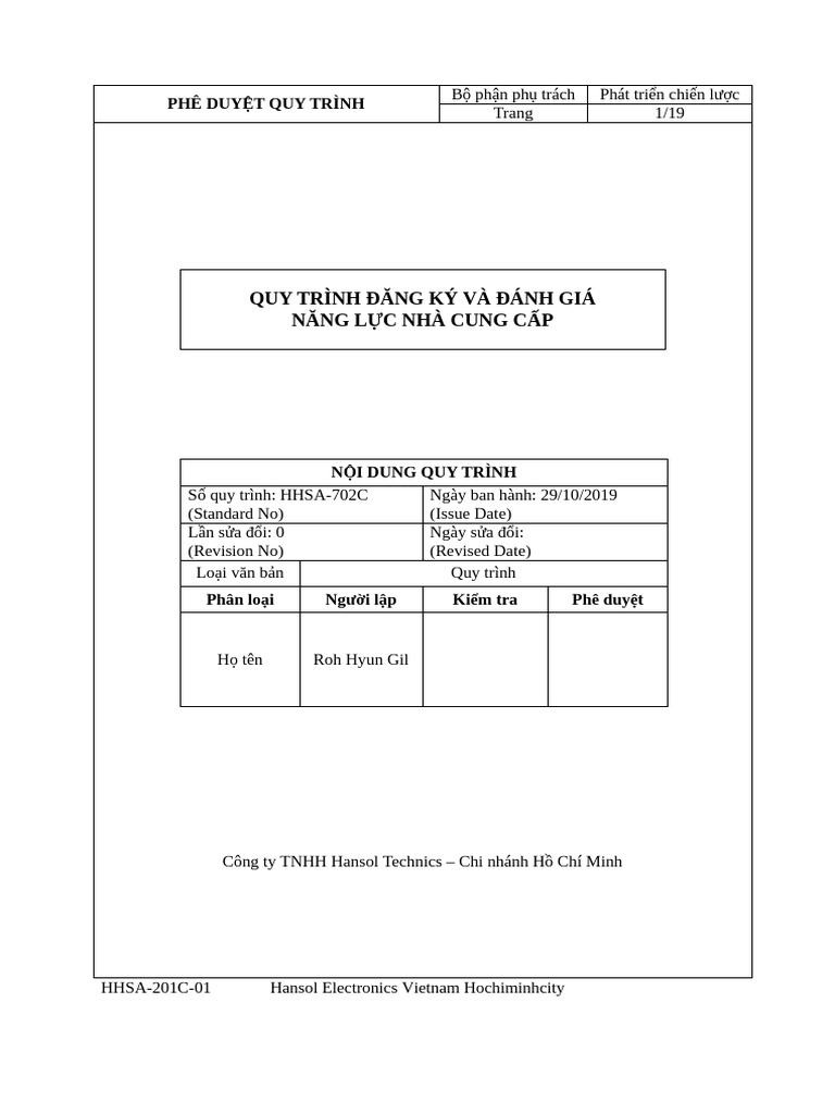 HHSA 702C Quy trinh ⌐ó_ng ky va ⌐óanh gia n_ng l_c nha cung c_p | PDF