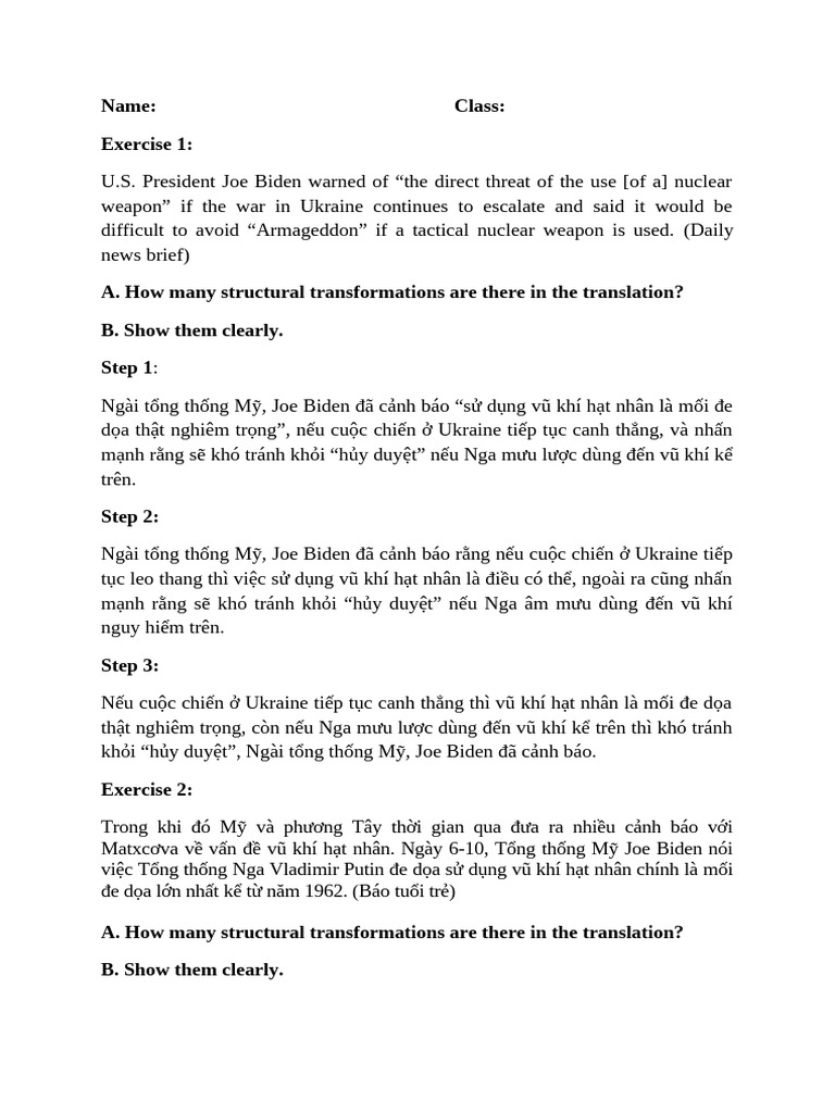 Exercise | PDF