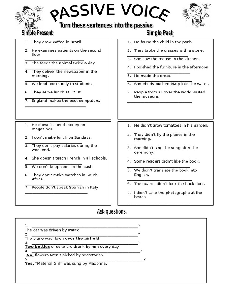 Passive Voice Present Past Simple | PDF