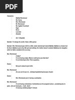 Matilda Script | PDF