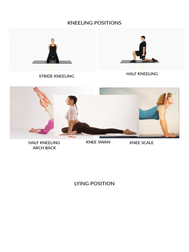 Kneeling and Lying Positions | PDF