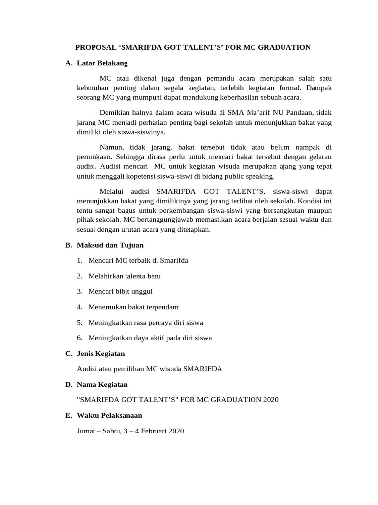 Proposal PS | PDF | Ilmu Sosial
